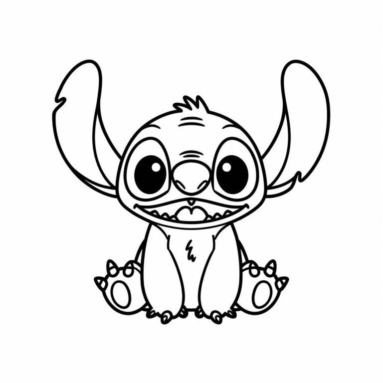 65 Free Stitch Coloring Pages - Printable PDF Download for Kids