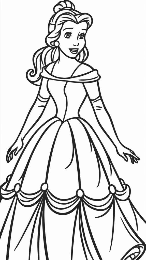 Free Printable Princess Coloring Pages - 20 Pages PDF Download