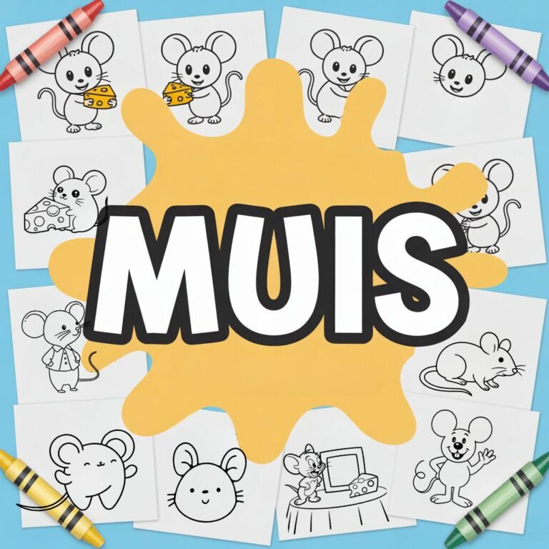 Free Printable Mouse Coloring Pages – 23 Cute Mouse Pictures to Color